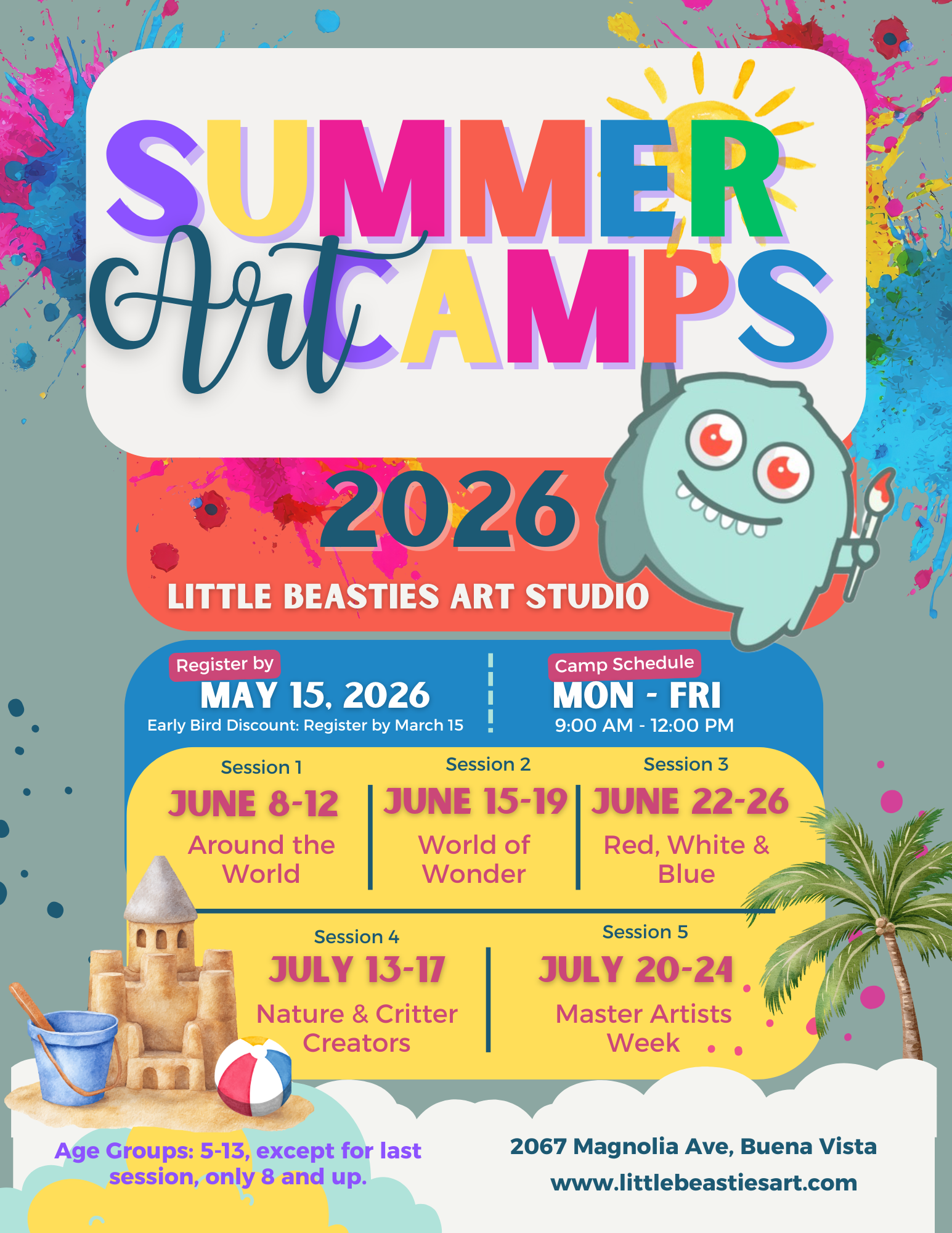 Art Classes - Little Beasties Art Studio